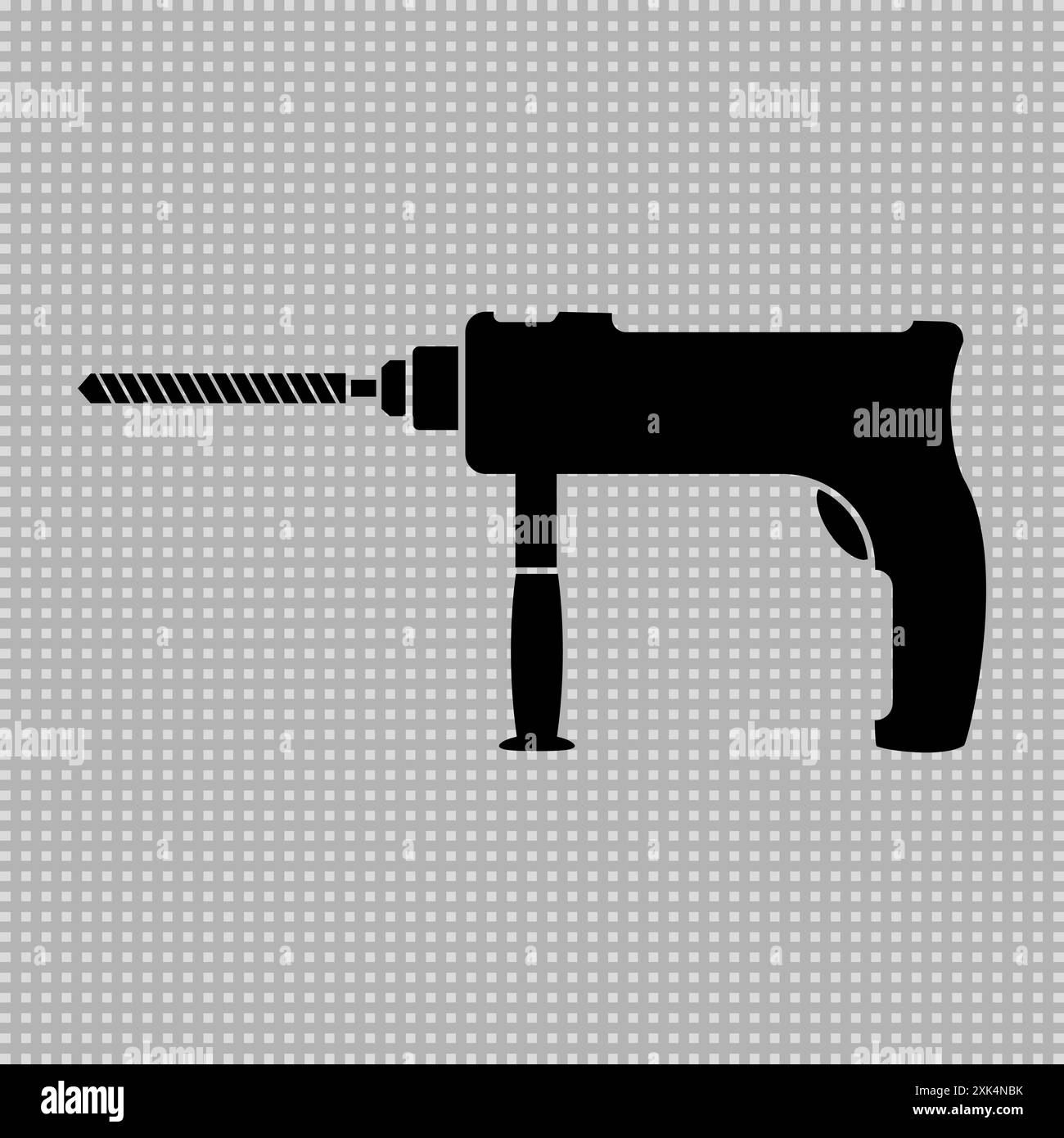Portable electric hand drill with bit. Vector icon Stock Vector Image ...