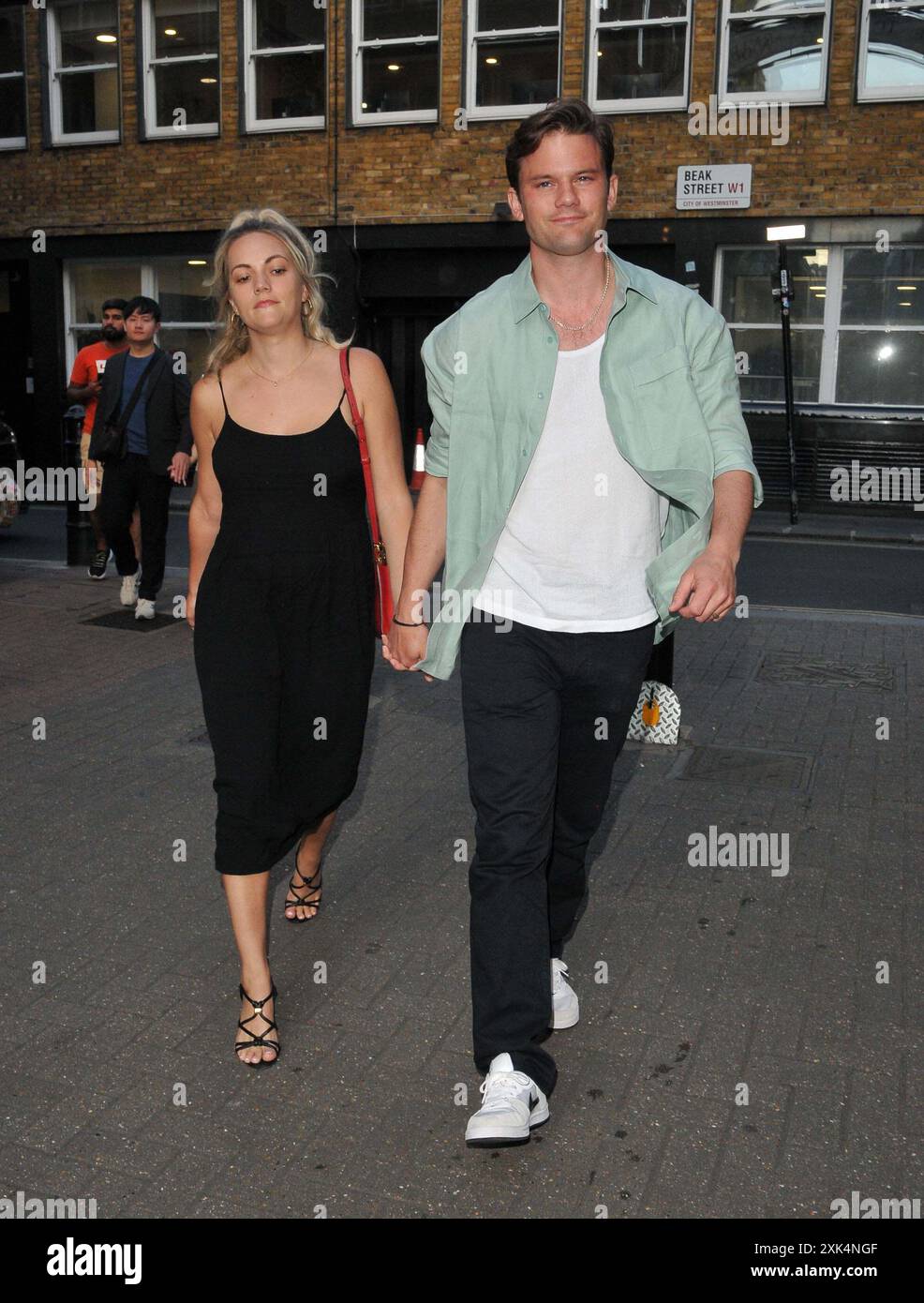 Jodie Spencer and Jeremy Irvine at the Pangaia new store opening VIP ...