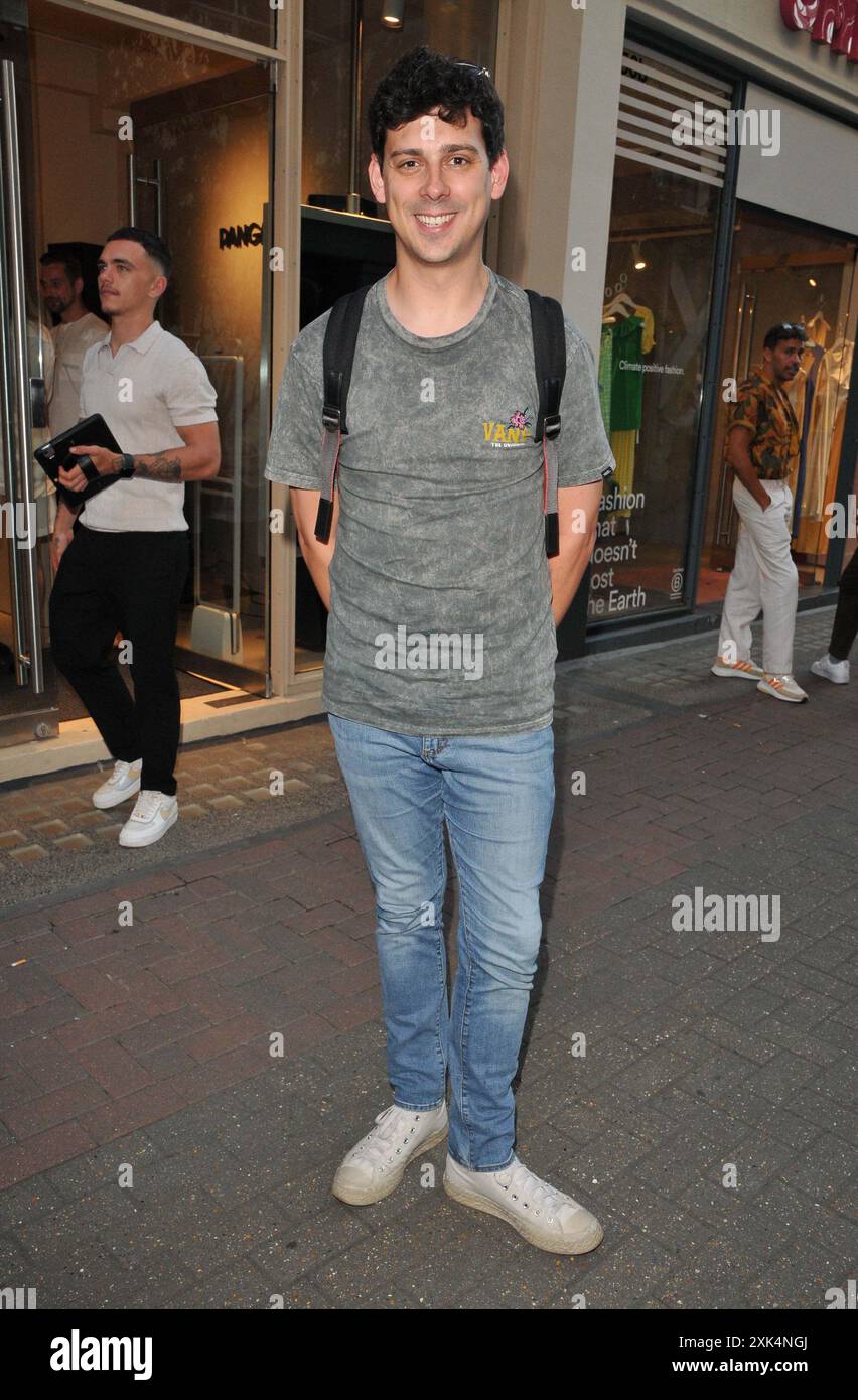 Matt Richardson at the Pangaia new store opening VIP launch party ...