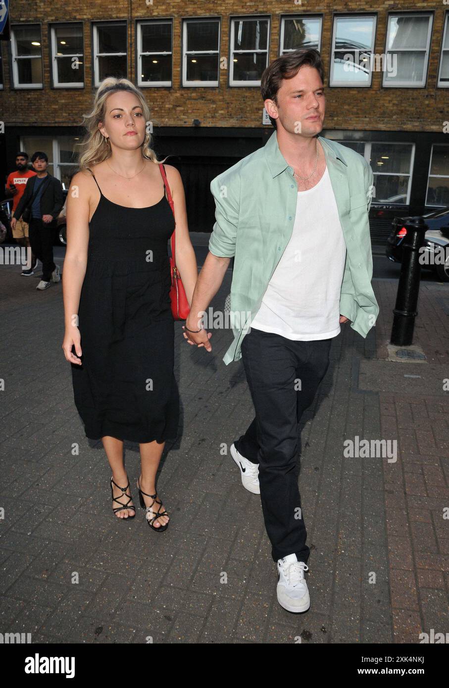 Jodie Spencer and Jeremy Irvine at the Pangaia new store opening VIP ...
