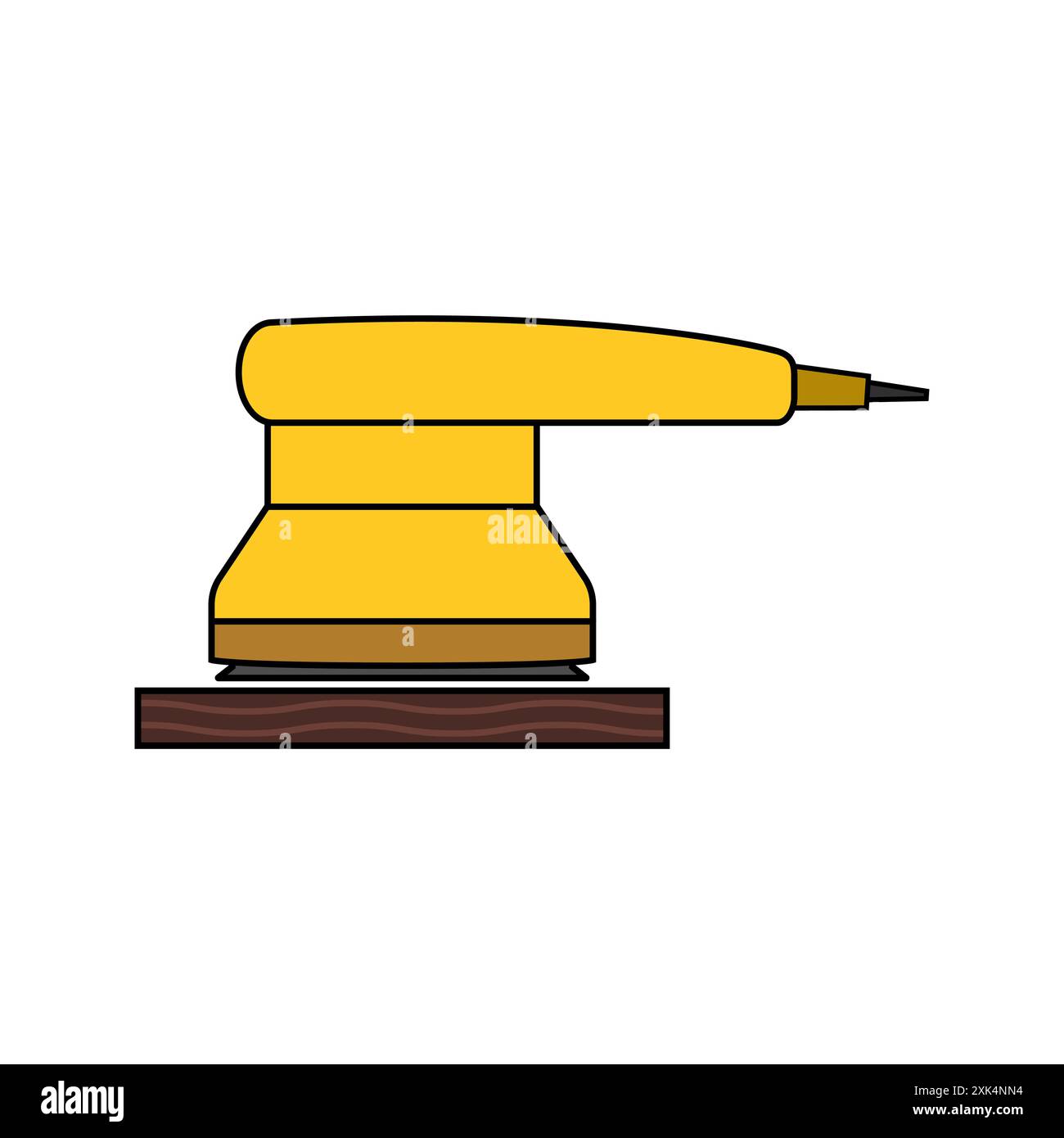 Electric sander icon. For floor and wooden planks sanding sandpaper ...