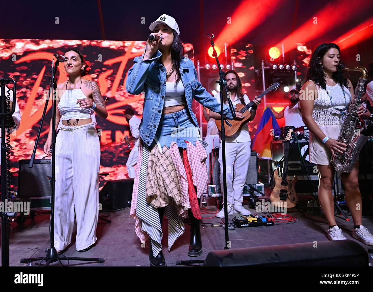 LONDON, ENGLAND - JULY 20 2024: Desta French, born in the UK, proud of ...