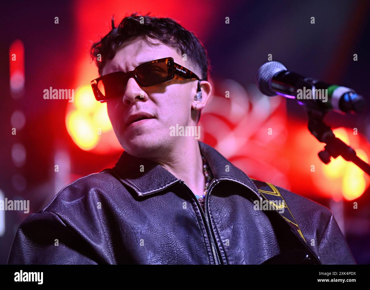 LONDON, ENGLAND - JULY 20 2024: Singer Juan Contento of the The Indios ...