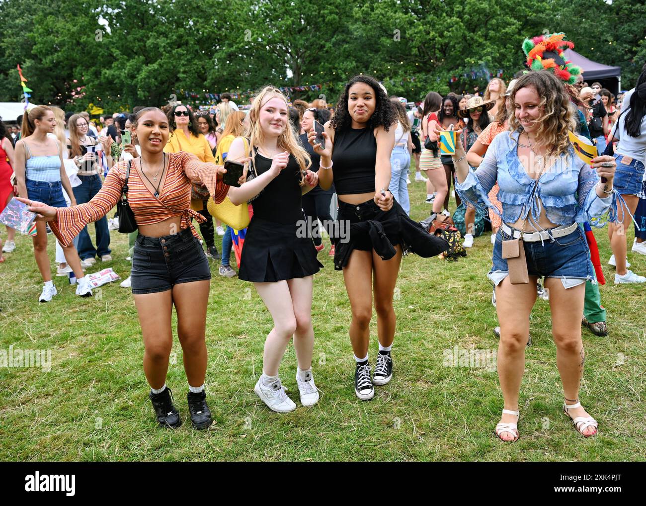 LONDON, ENGLAND - JULY 20 2024: Thousands from the Latino community ...