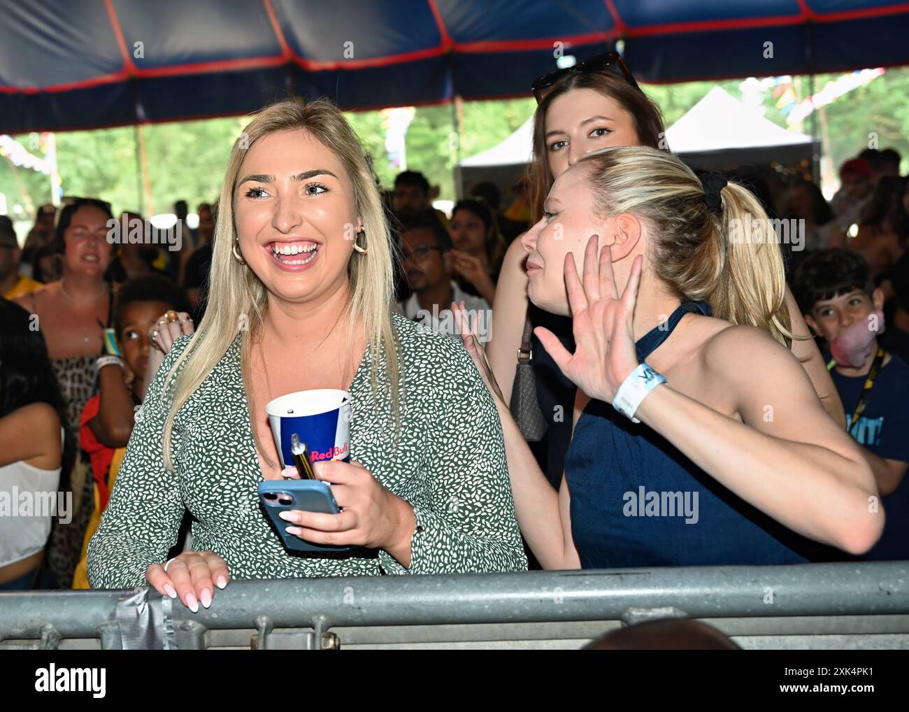 LONDON, ENGLAND - JULY 20 2024: Thousands from the Latino community ...