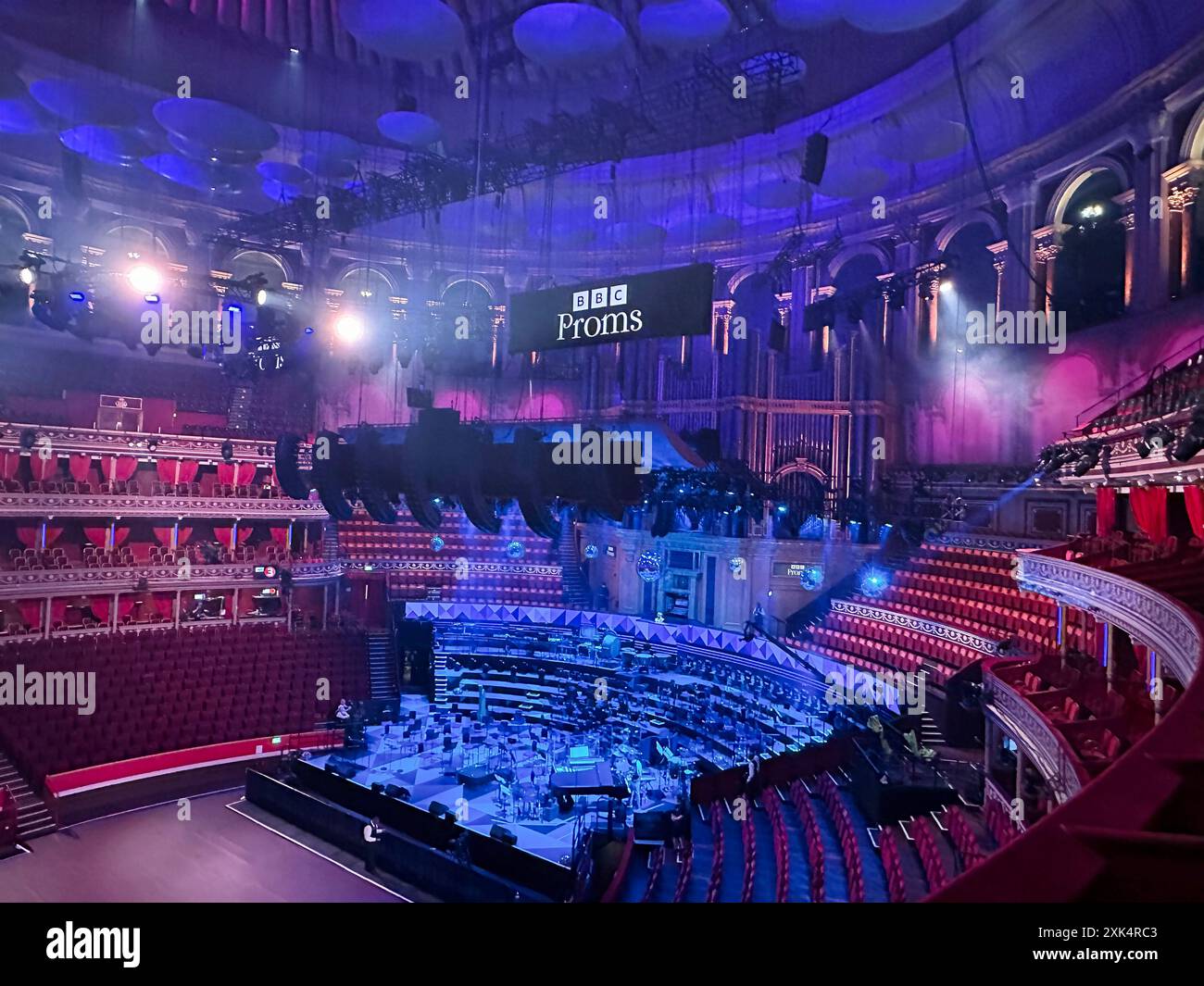 South Kensington, London, UK. , . Staff prepare the floor for the ...
