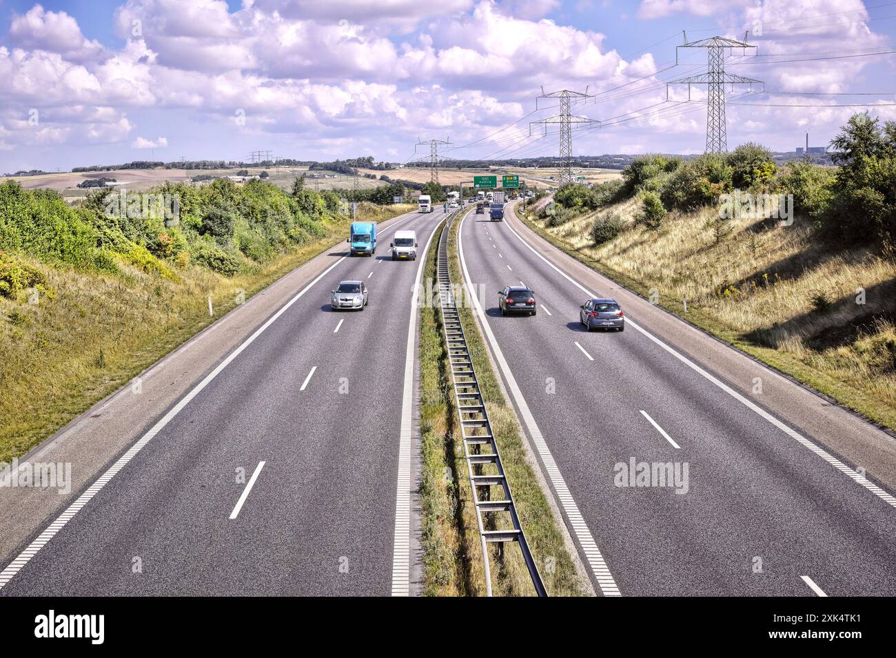 Cars, highway and transportation with driving for journey, movement and ...