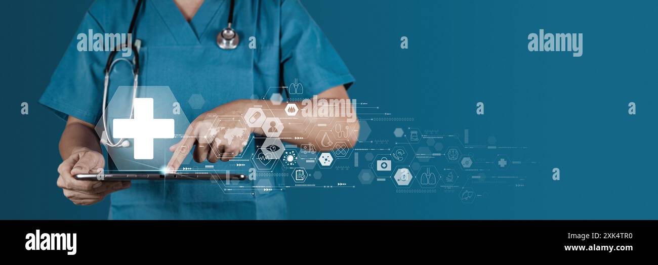 Healthcare professional in scrubs using hi-res stock photography and ...