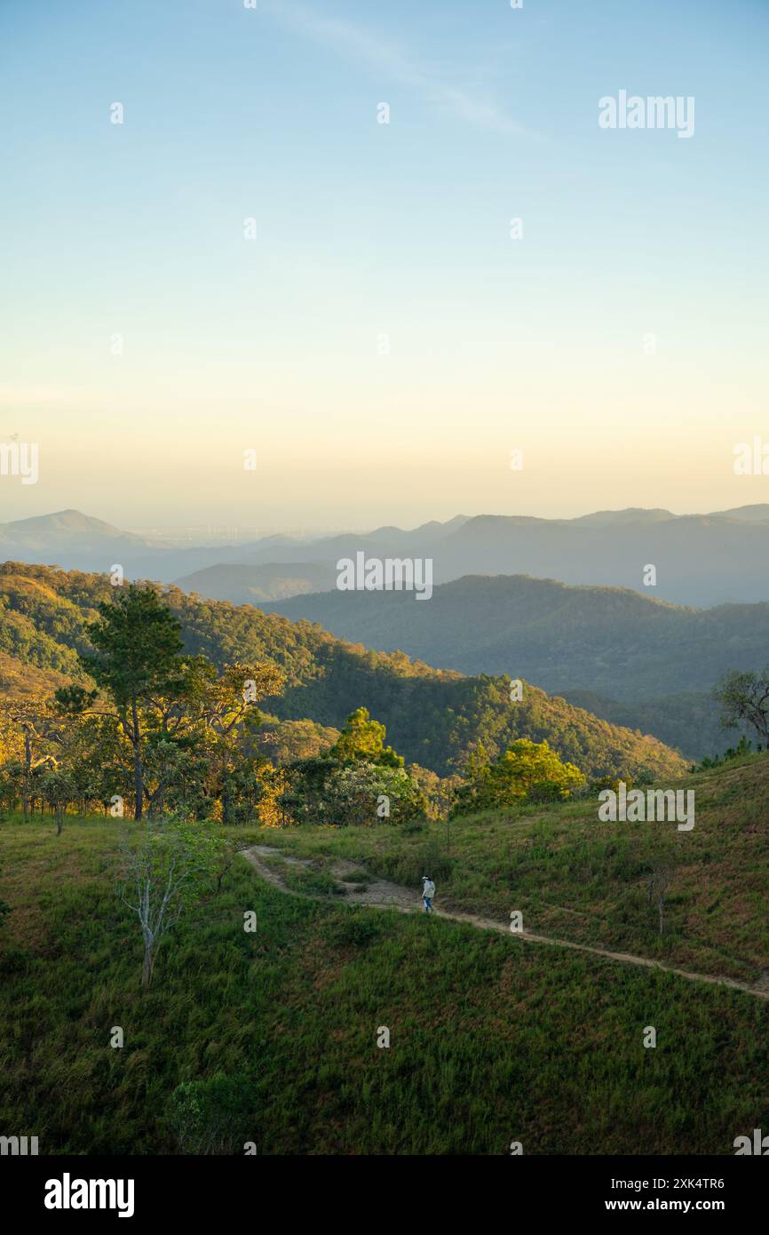 Ta Nang - Phan Dung route with milestone between 3 provinces through ...
