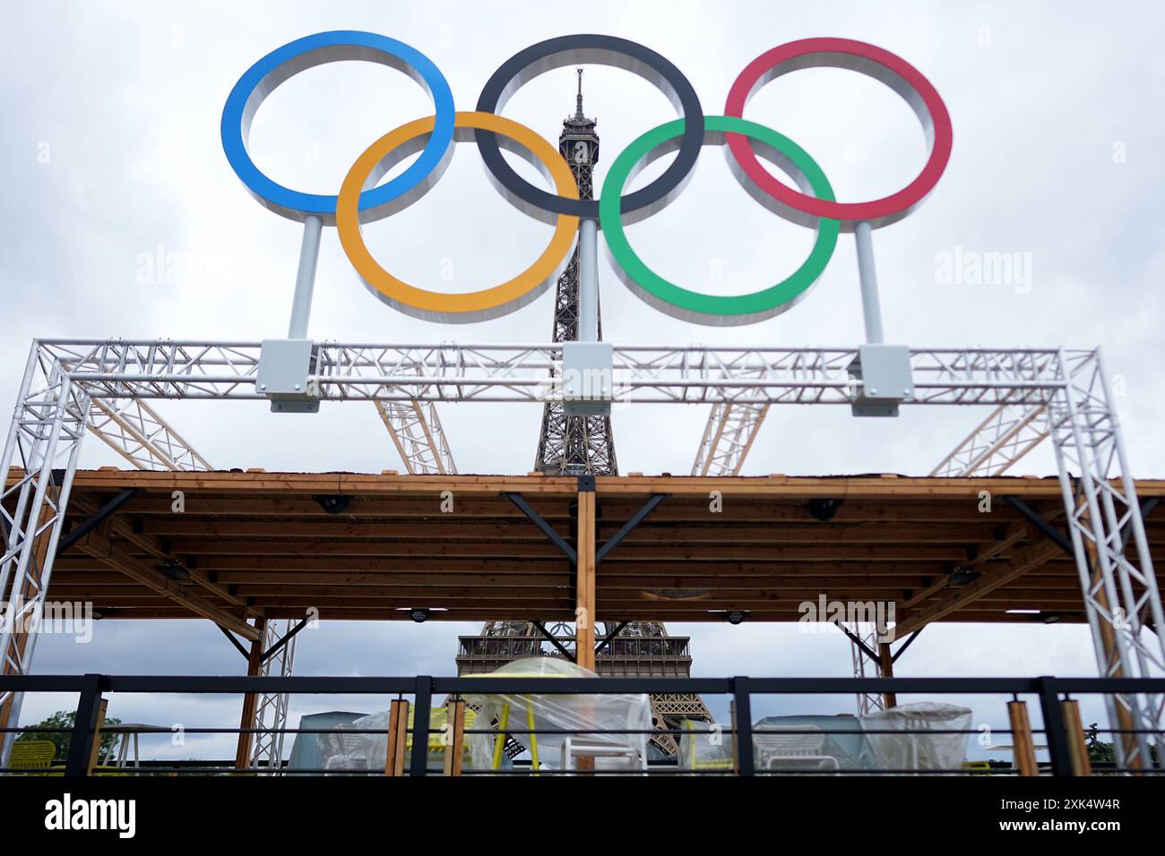 21 July 2024, France, Paris: Before the Summer Olympics, Olympia Paris ...