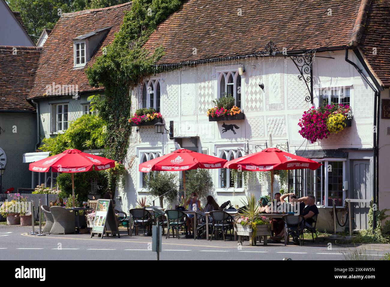 The Fox Restaurant Finchingfield Essex Stock Photo - Alamy