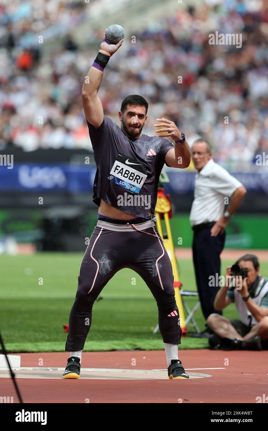 Leonardo FABBRI (Italy) competing in the Men's Shot Put Final at the ...