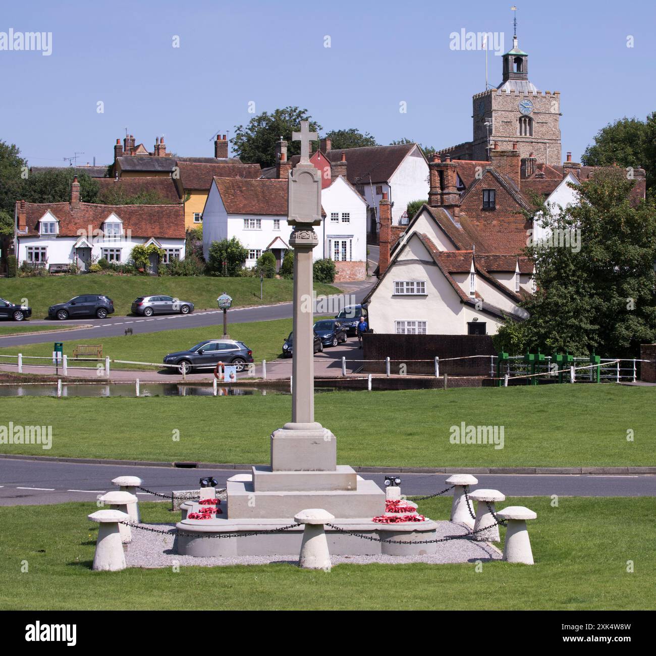Stc John The Baptist Church War Memorial Village Green and Duck Pond ...