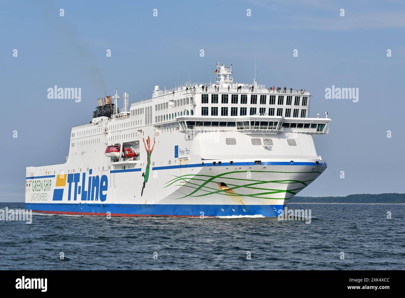 Ferry PETER PAN arrives at Travemünde Stock Photo - Alamy