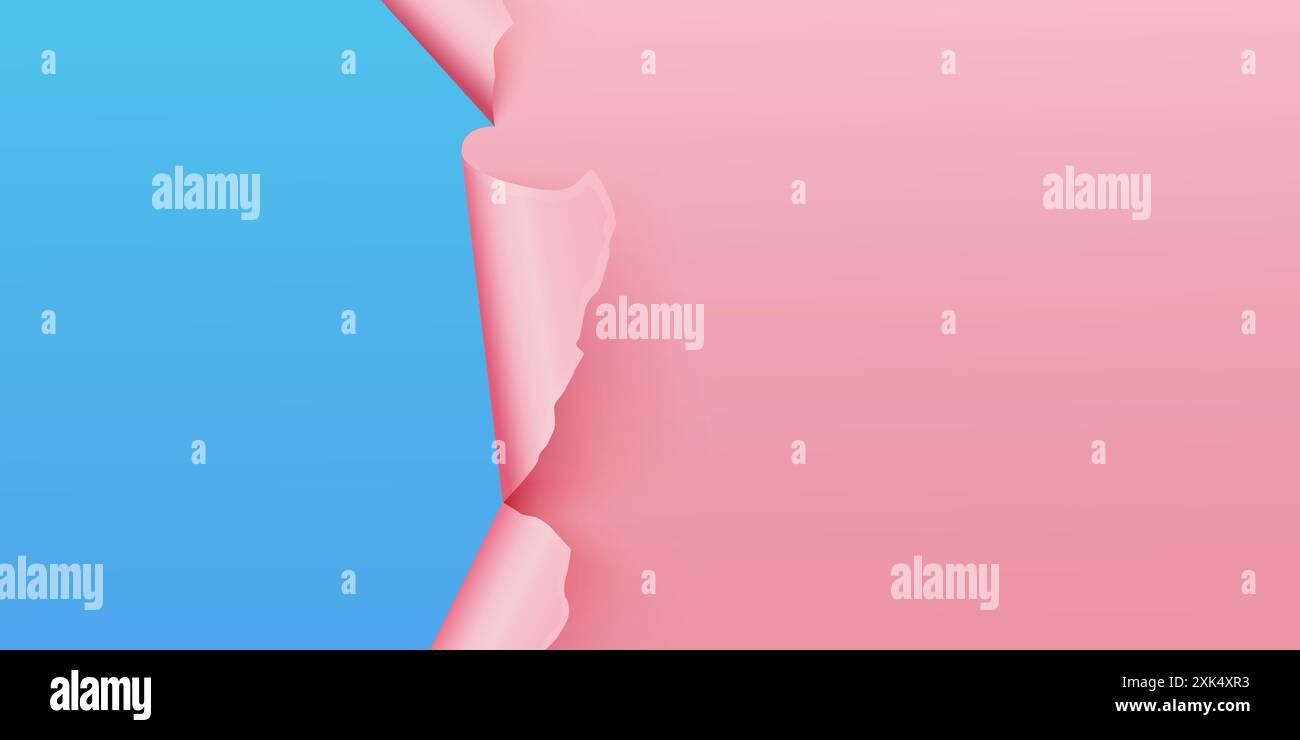 Ragged Hole torn in ripped paper. Vector illustration Stock Vector ...