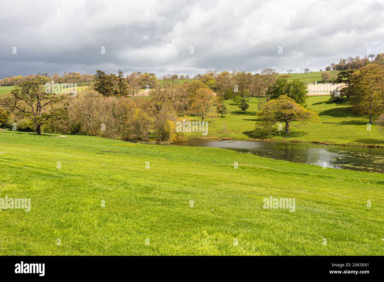Minterne House and Gardens in Minterne Magna in Dorset.The house was ...