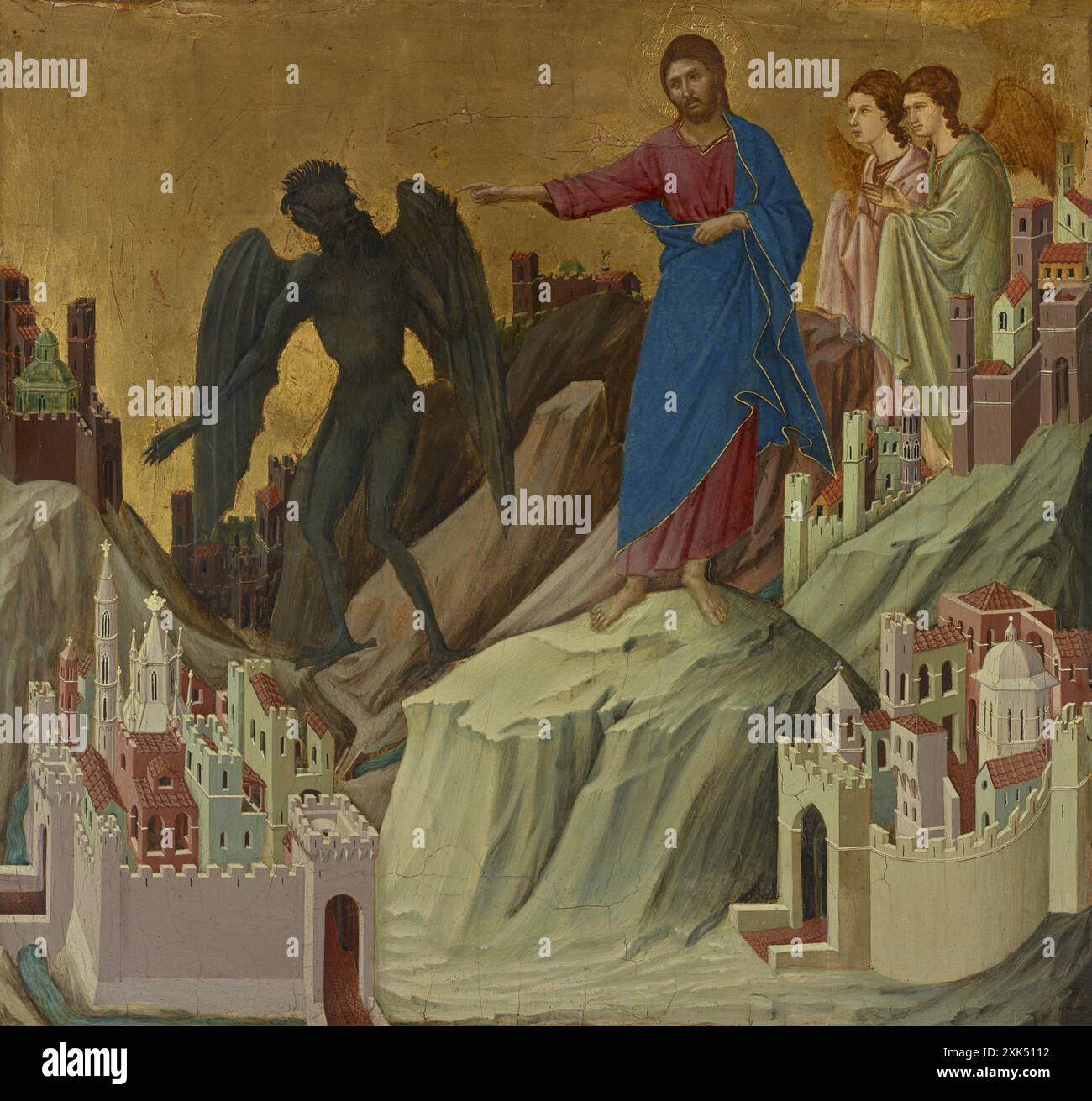 Temptation of christ buoninsegna hi-res stock photography and images - Alamy