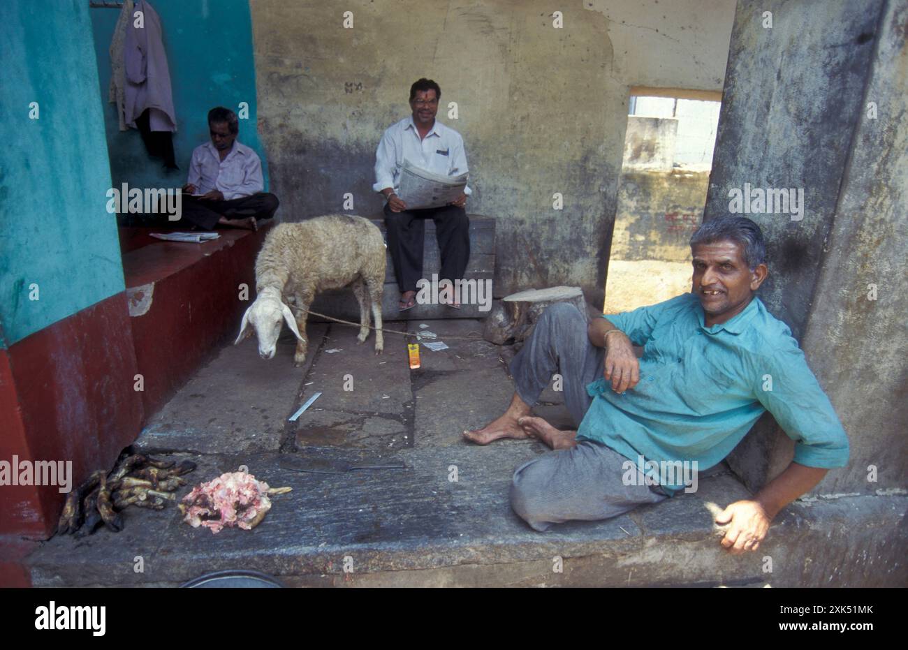 Muslim butcher india hi-res stock photography and images - Alamy