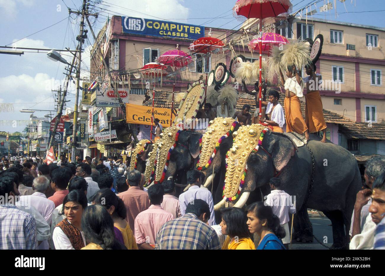 Pooram elephant hi-res stock photography and images - Alamy