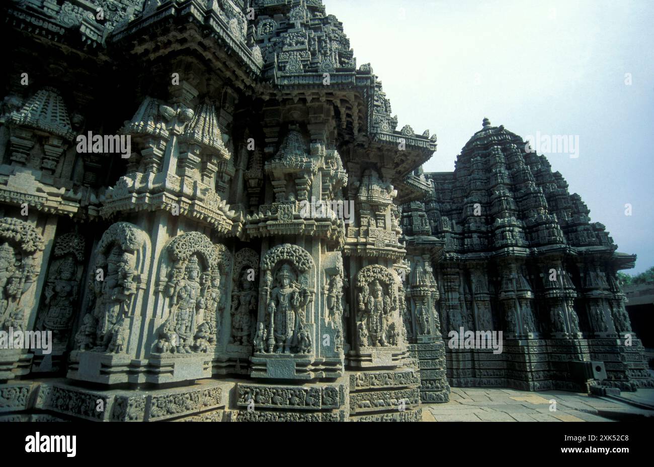The Hindu Temple Ruins of Chennakeshava Temple with stone carving ...