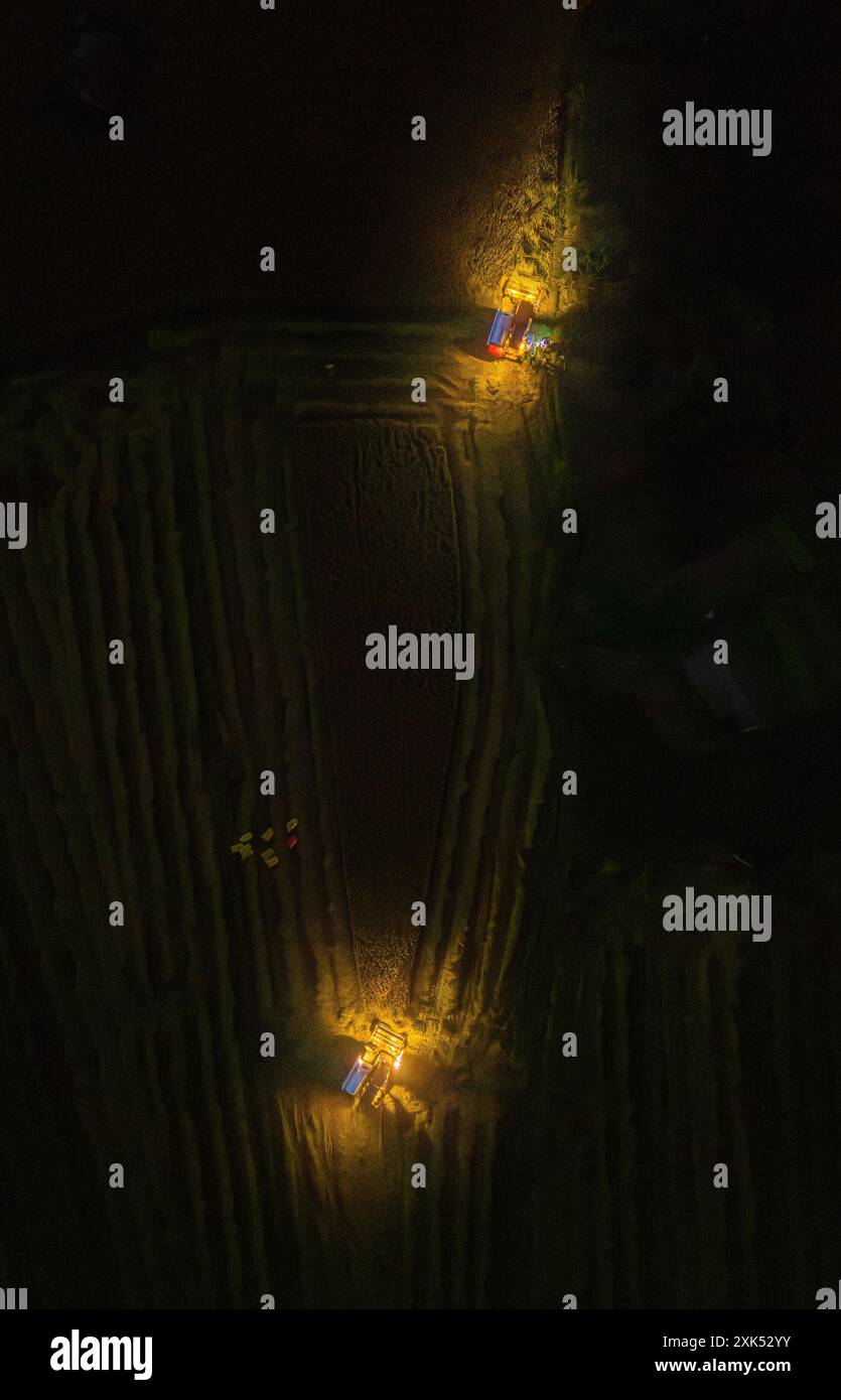 View of rice field in Phu Yen, Vietnam. Rice production in Vietnam in ...