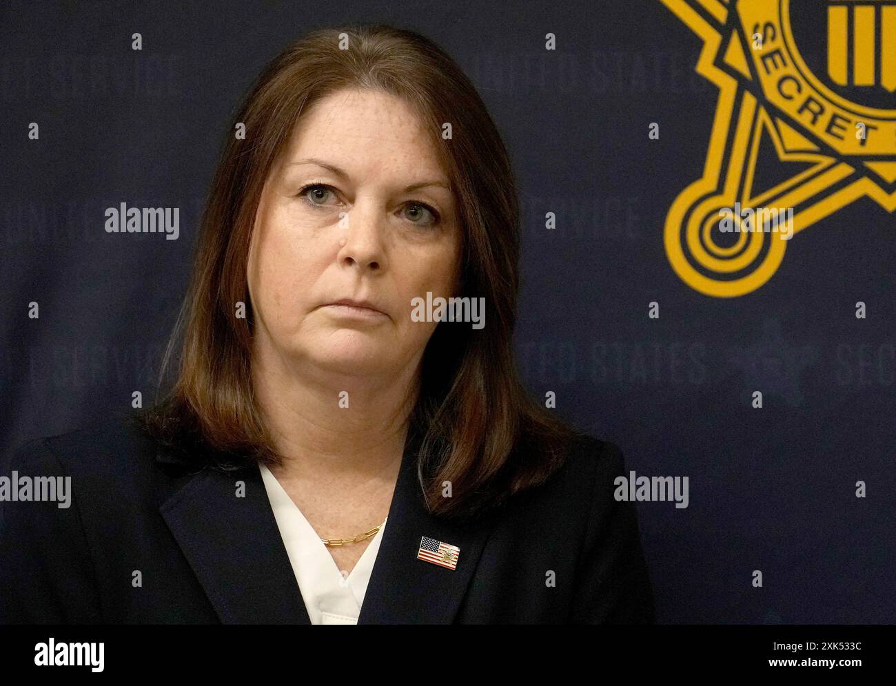 FILE - Secret Service Director Kimberly Cheatle attends a news ...
