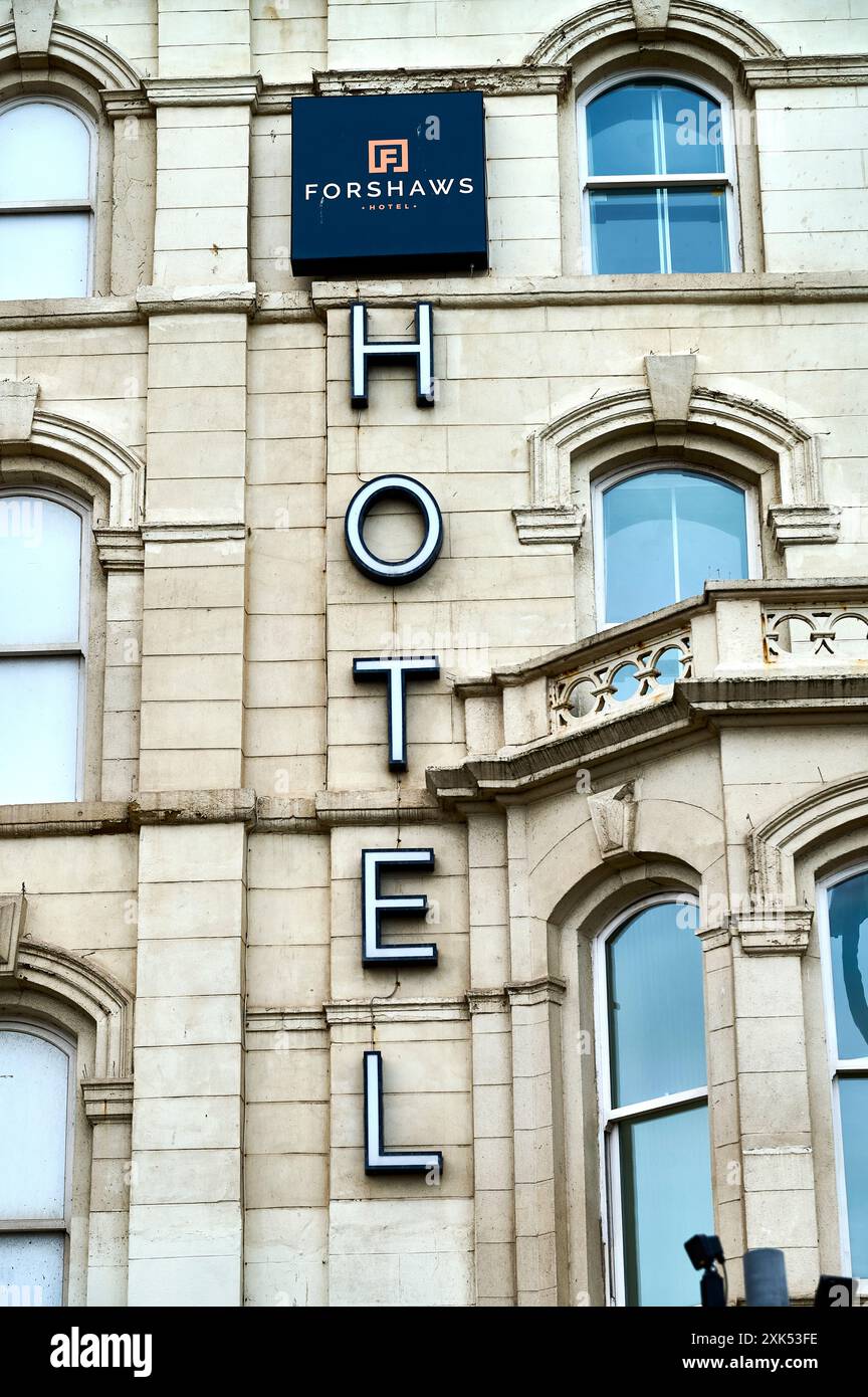 Exterior of Forshaws Hotel (formerly The Clifton) in Blackpool,UK Stock ...