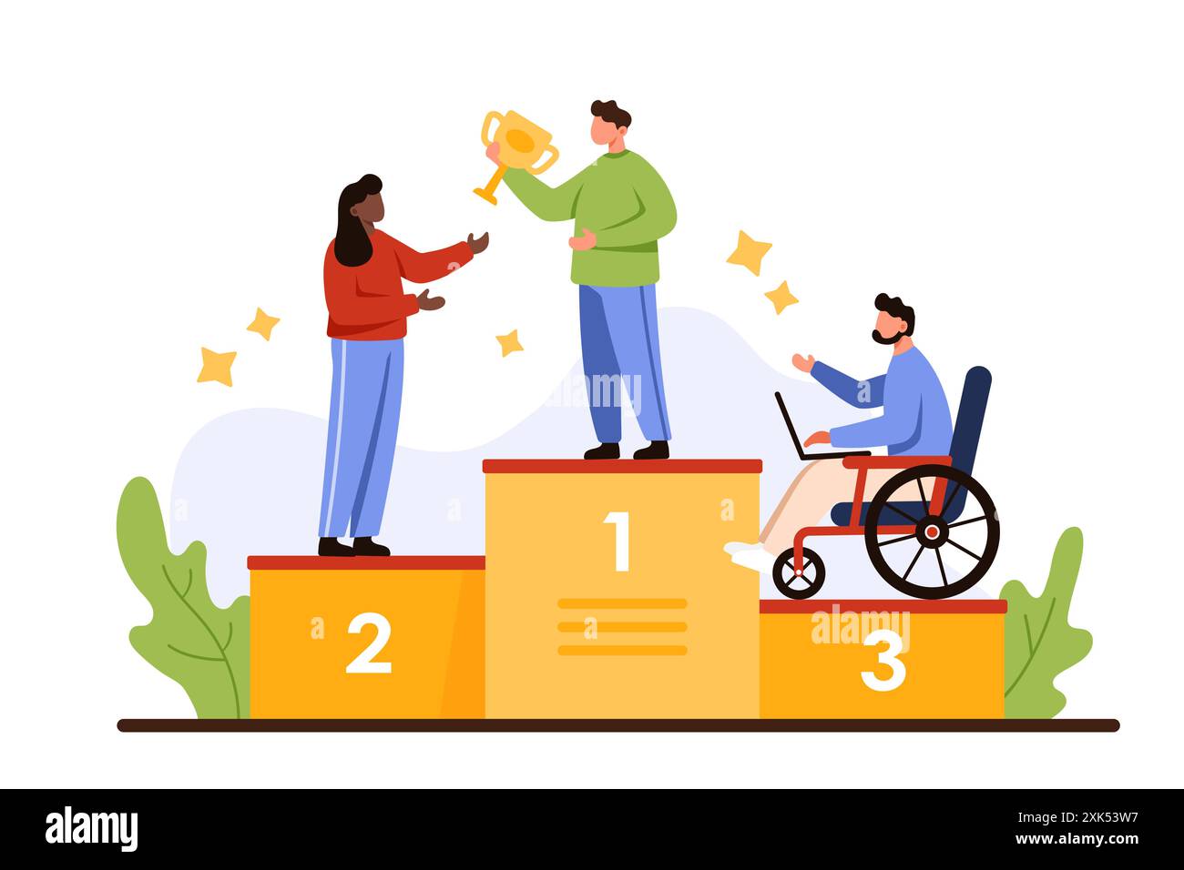 Discrimination, ableism, bias in society, social prejudice against ...