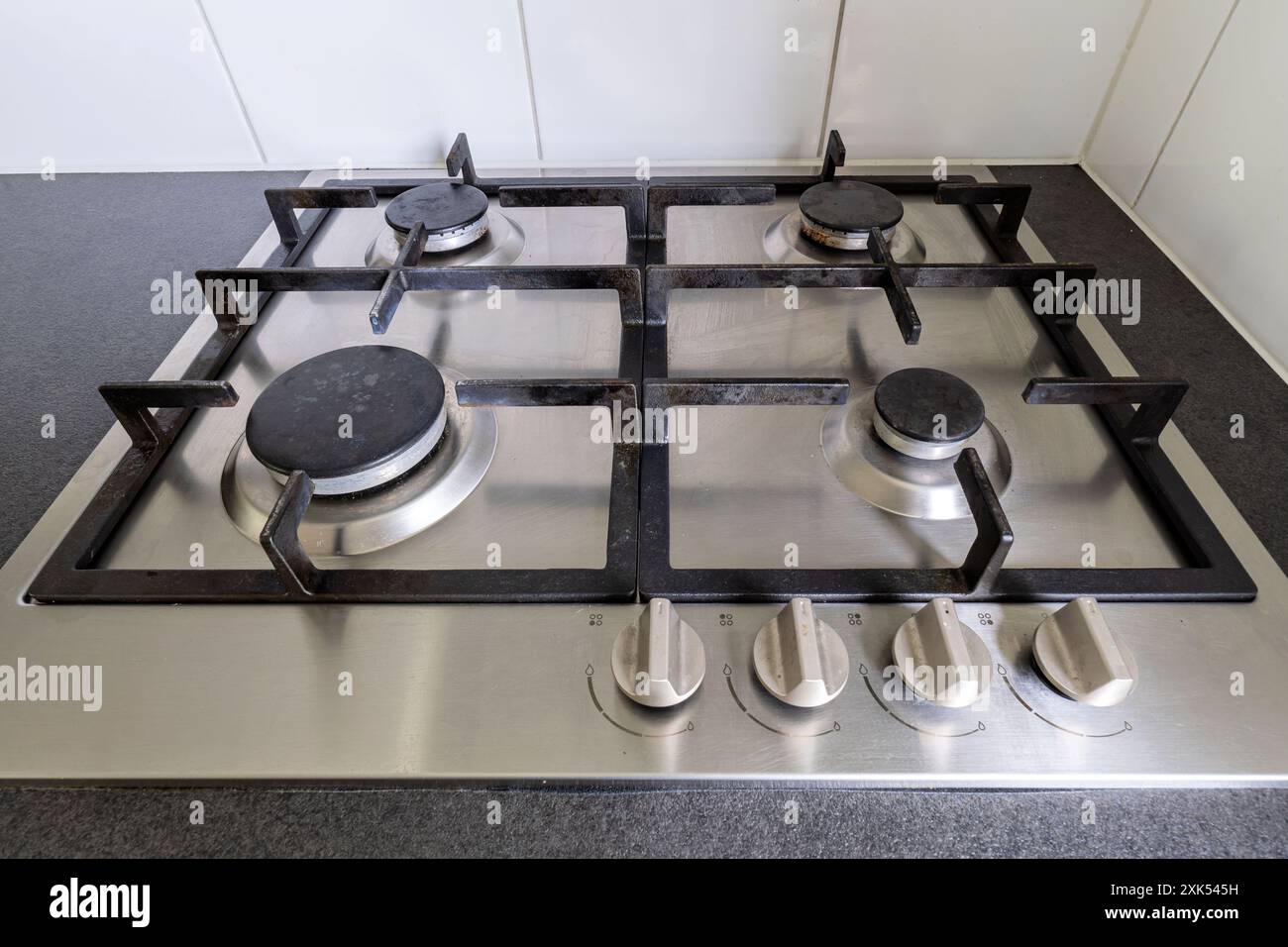 gas stove in domestic kitchen Stock Photo - Alamy