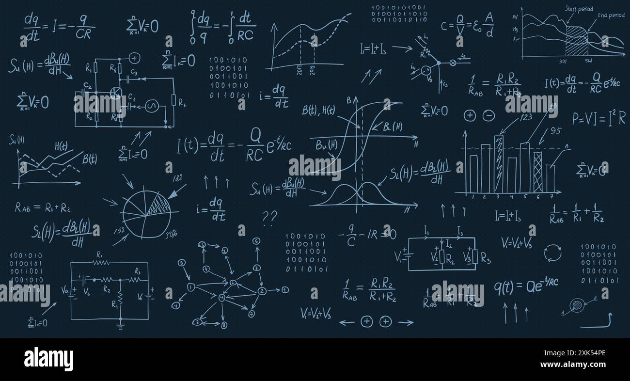 Blue technical background Stock Vector Images - Alamy