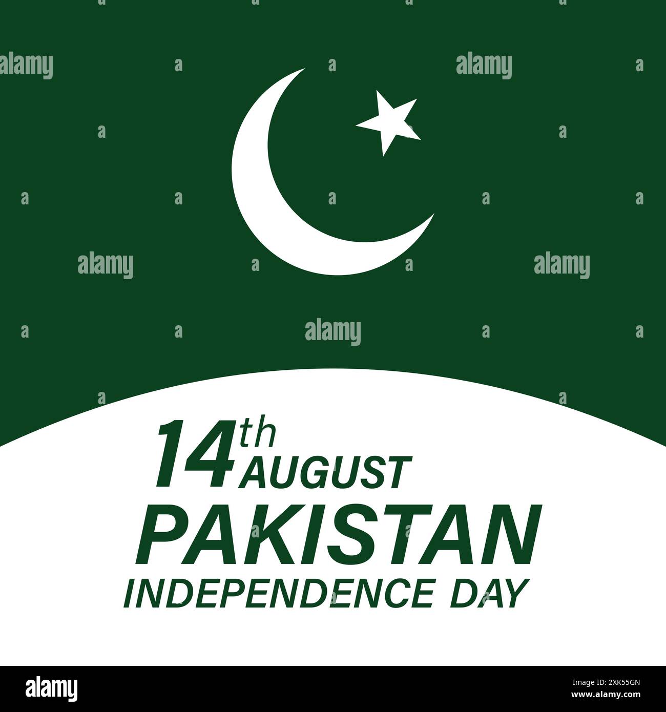 14th August Pakistan Independence Day vector artwork Stock Vector Image ...