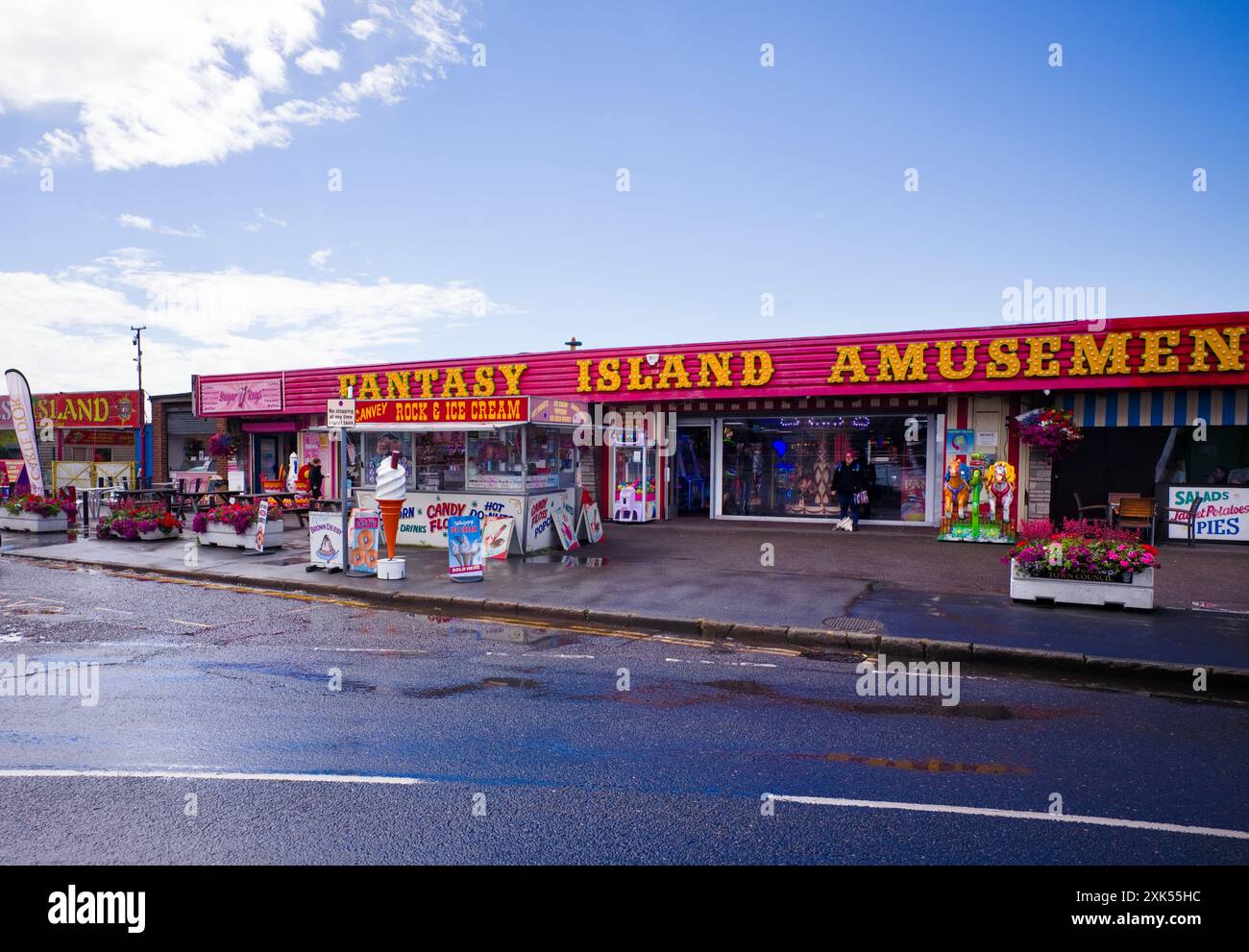 Fantasy Island Amusement arcade on Canvey Island, Essex Stock Photo - Alamy
