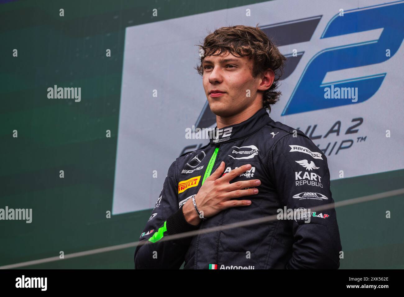 Hungaroring, Mogyorod, Hungary. 21.July.2024; Andrea Kimi Antonelli of ...