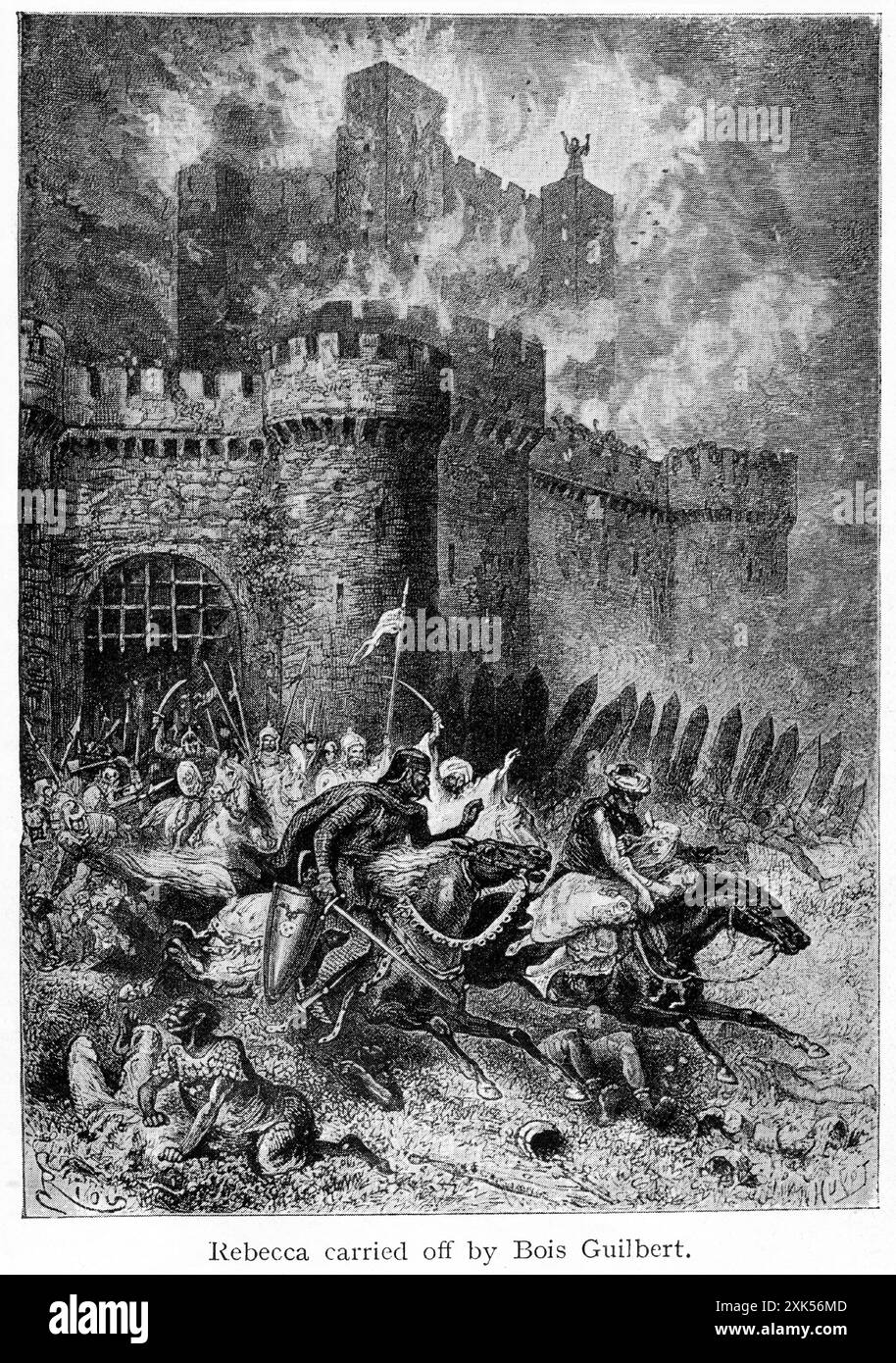 Ivanhoe scott illustration Black and White Stock Photos & Images - Alamy