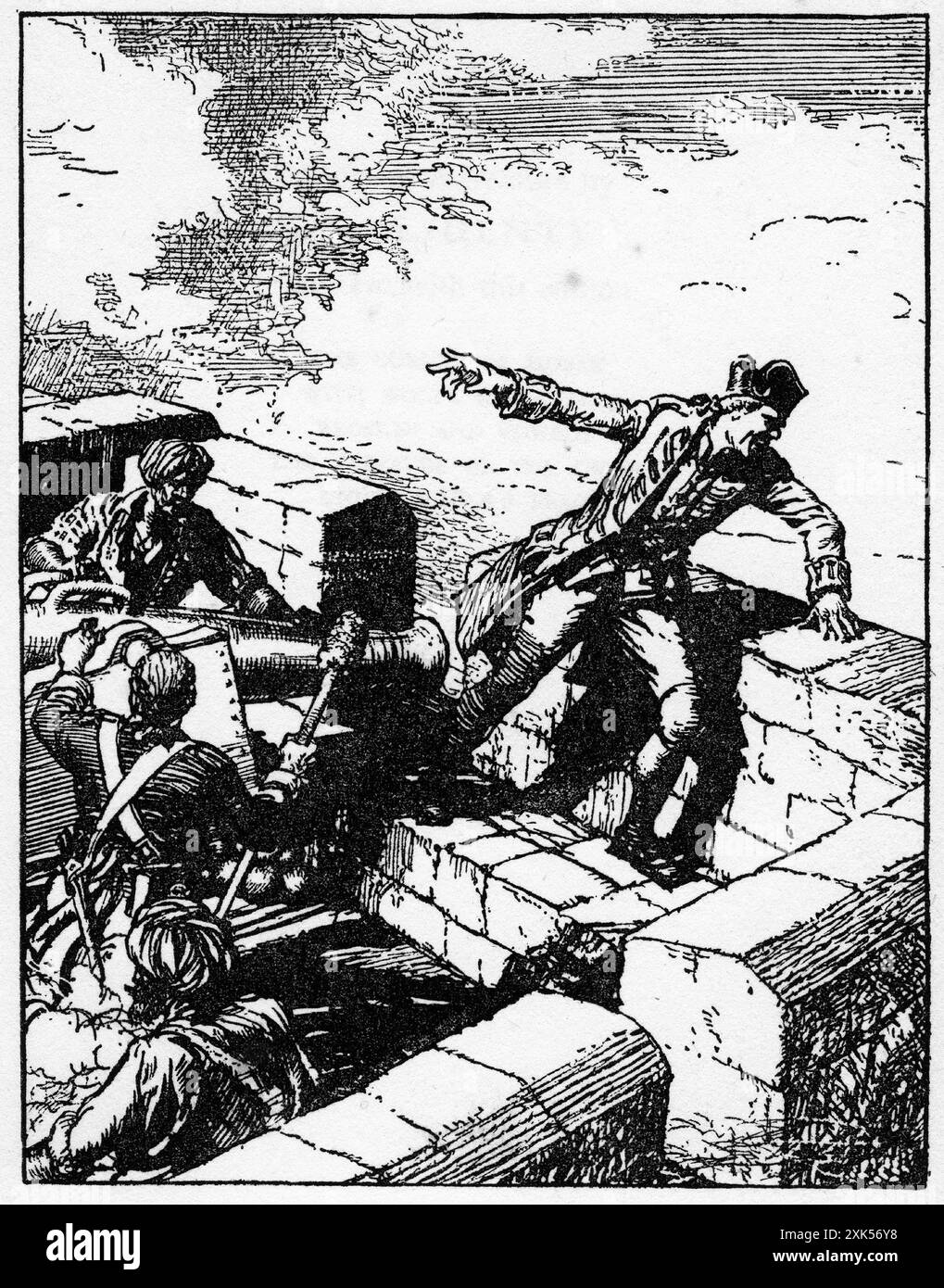 Engraving of Robert Clive, 1st Baron Clive, KB, FRS, also known as ...