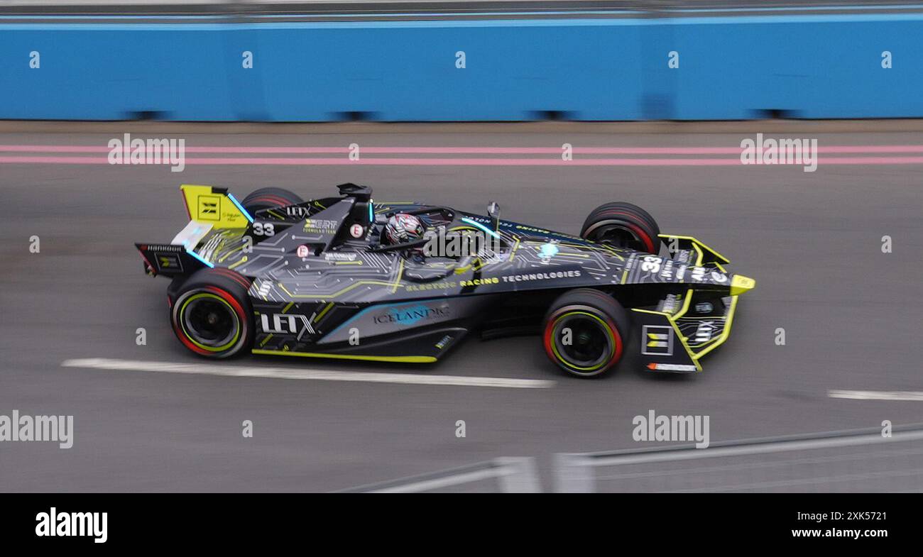 ERT Formula E Team's Dan Ticktum on day two of the 2024 Hankook London ...