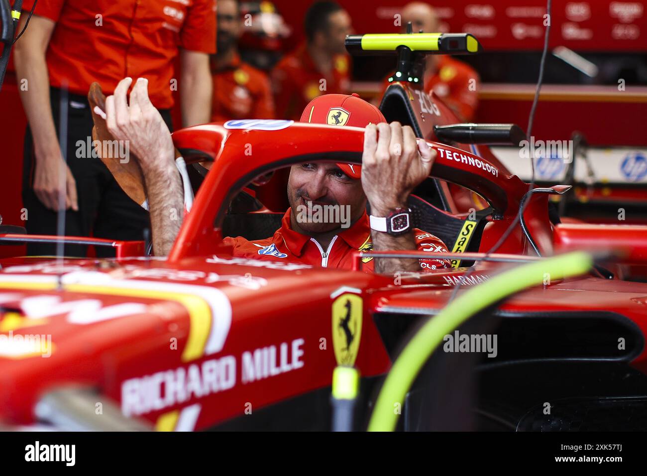 SAINZ Carlos (spa), Scuderia Ferrari SF-24, portrait during the Formula 1 Hungarian Grand Prix ...