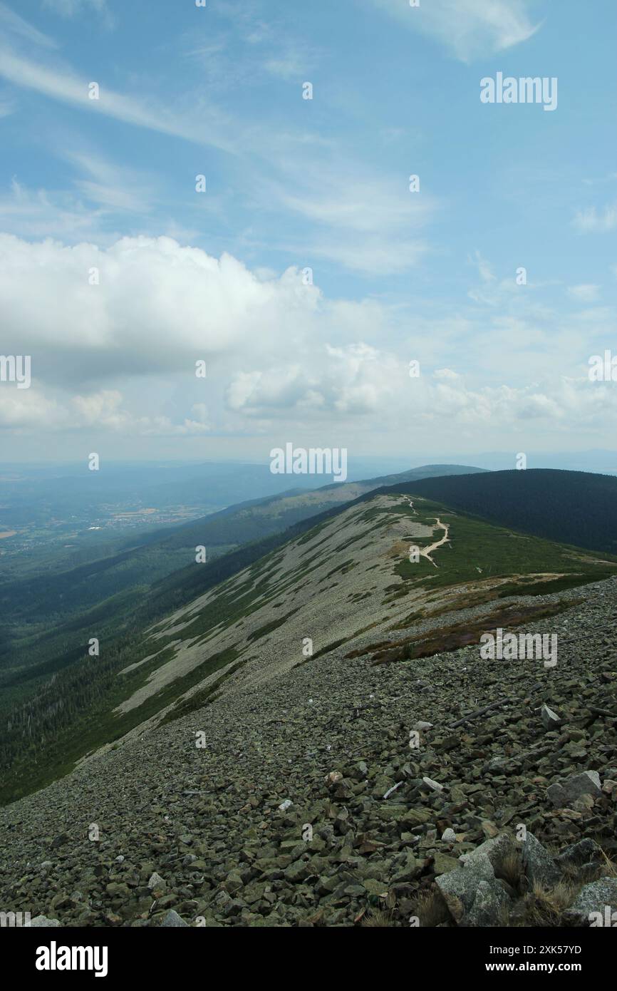 Nature in the Giant mountains national park in Czech republic Stock ...