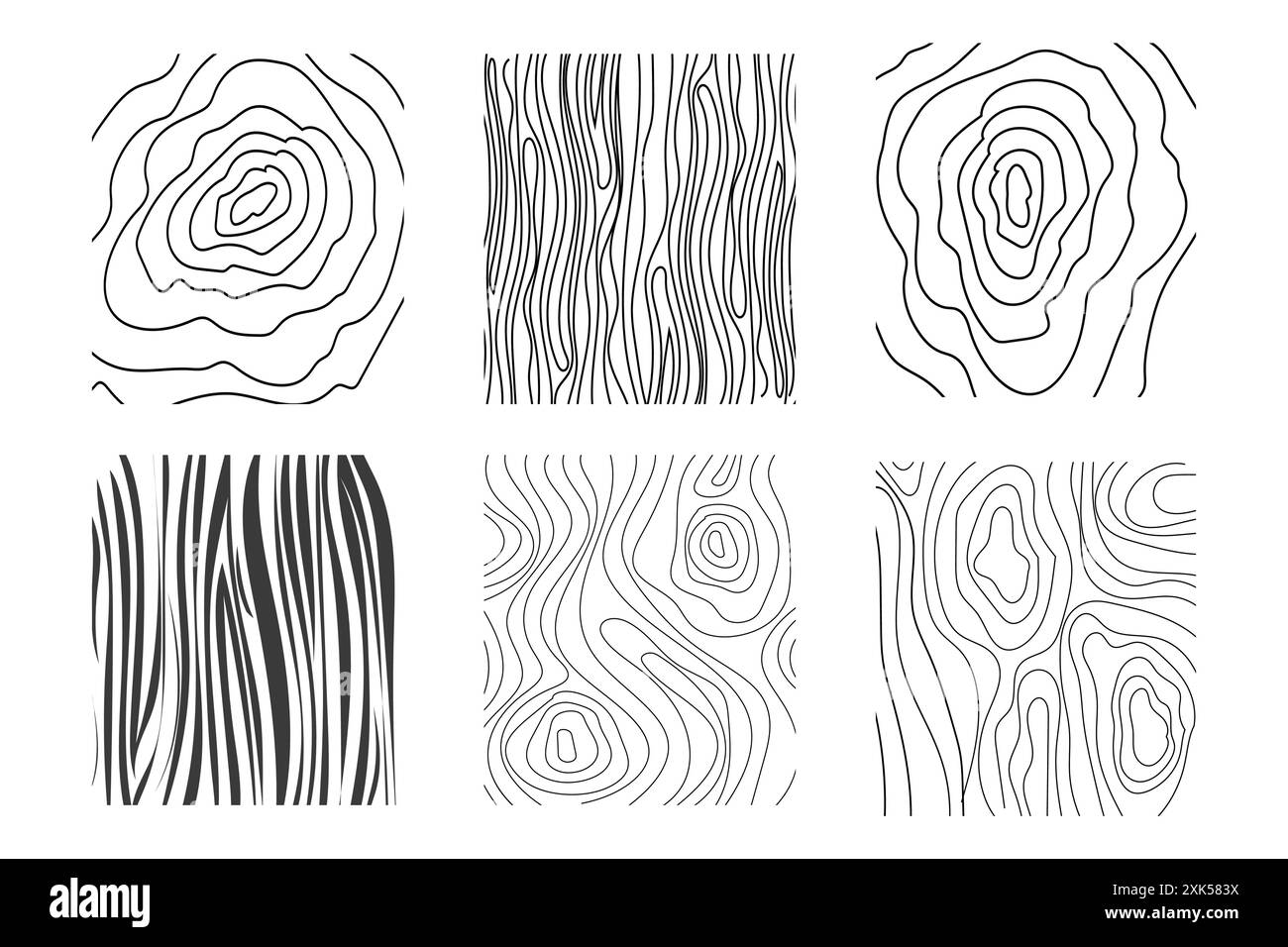Hand Drawn Wood Grain Pattern