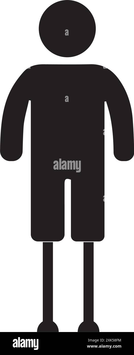 vector icons represent disabled, elderly, and injured people using ...