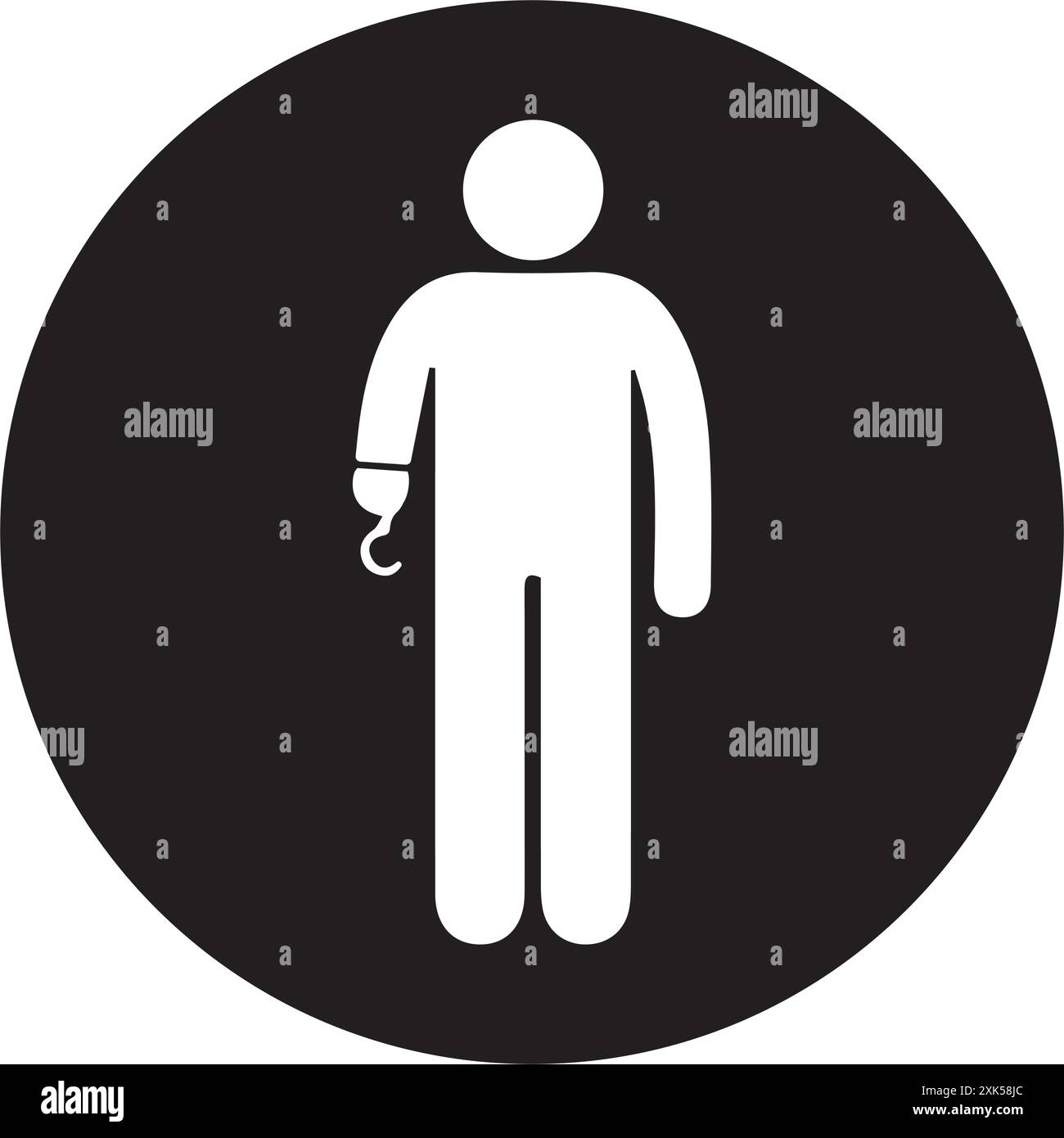 vector icons represent disabled, elderly, and injured people using ...