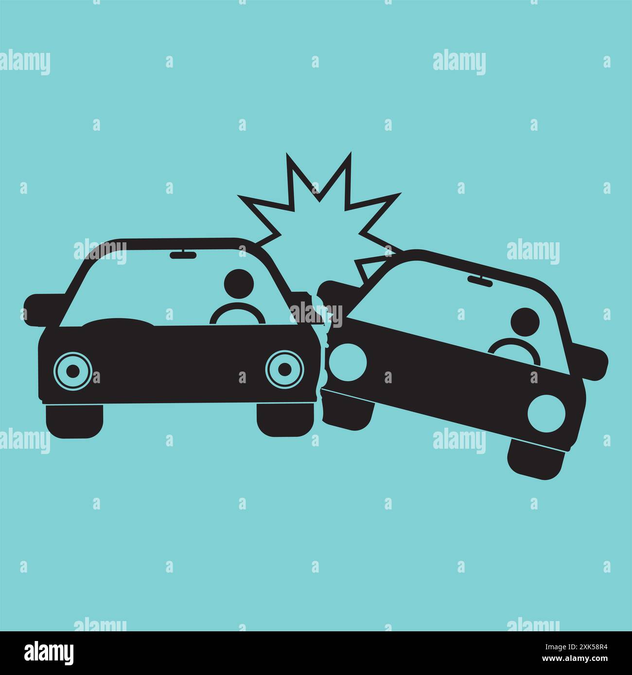 Transport accident crash debris Stock Vector Images - Alamy