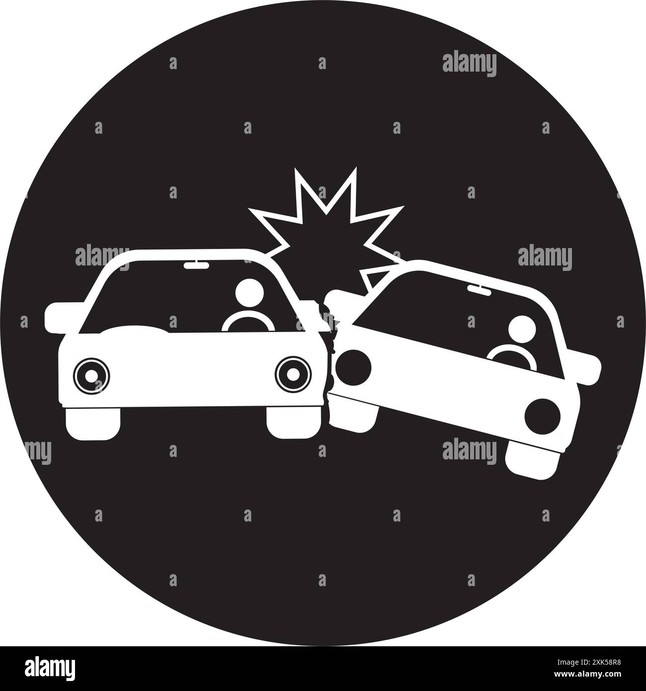 Car crash debris Black and White Stock Photos & Images - Alamy