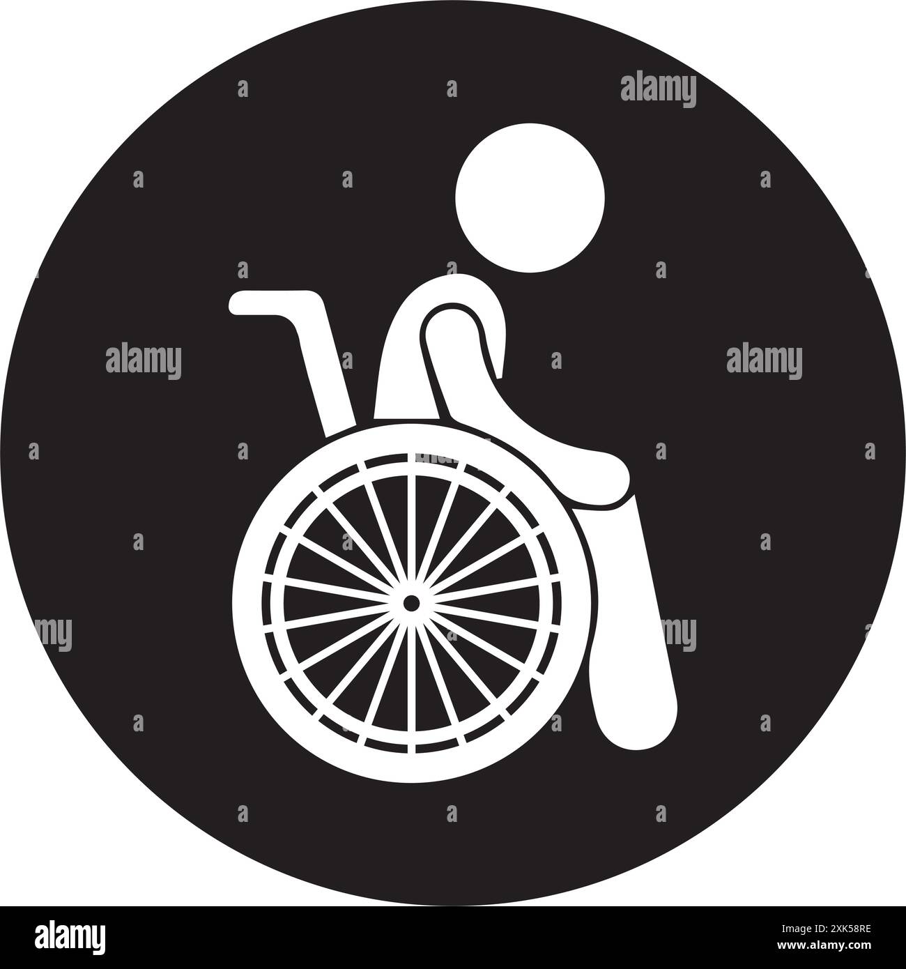 vector icons represent disabled, elderly, and injured people using ...