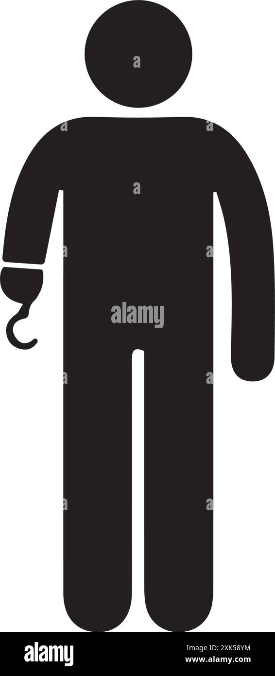 vector icons represent disabled, elderly, and injured people using ...