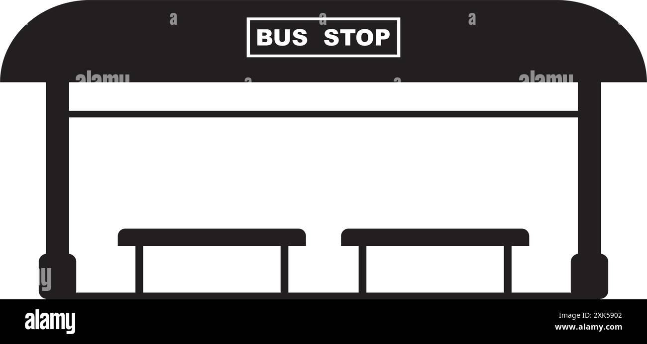 Modern bus station interior Stock Vector Images - Alamy