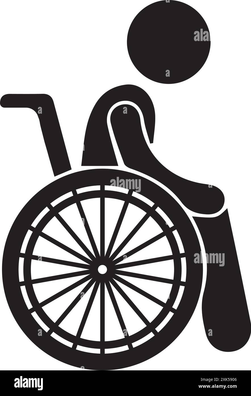 vector icons represent disabled, elderly, and injured people using ...