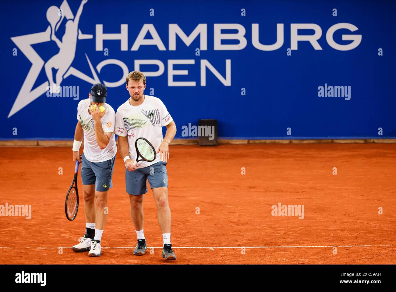 Hamburg, Germany. 21st July, 2024. Tennis: ATP Tour - Hamburg, doubles ...