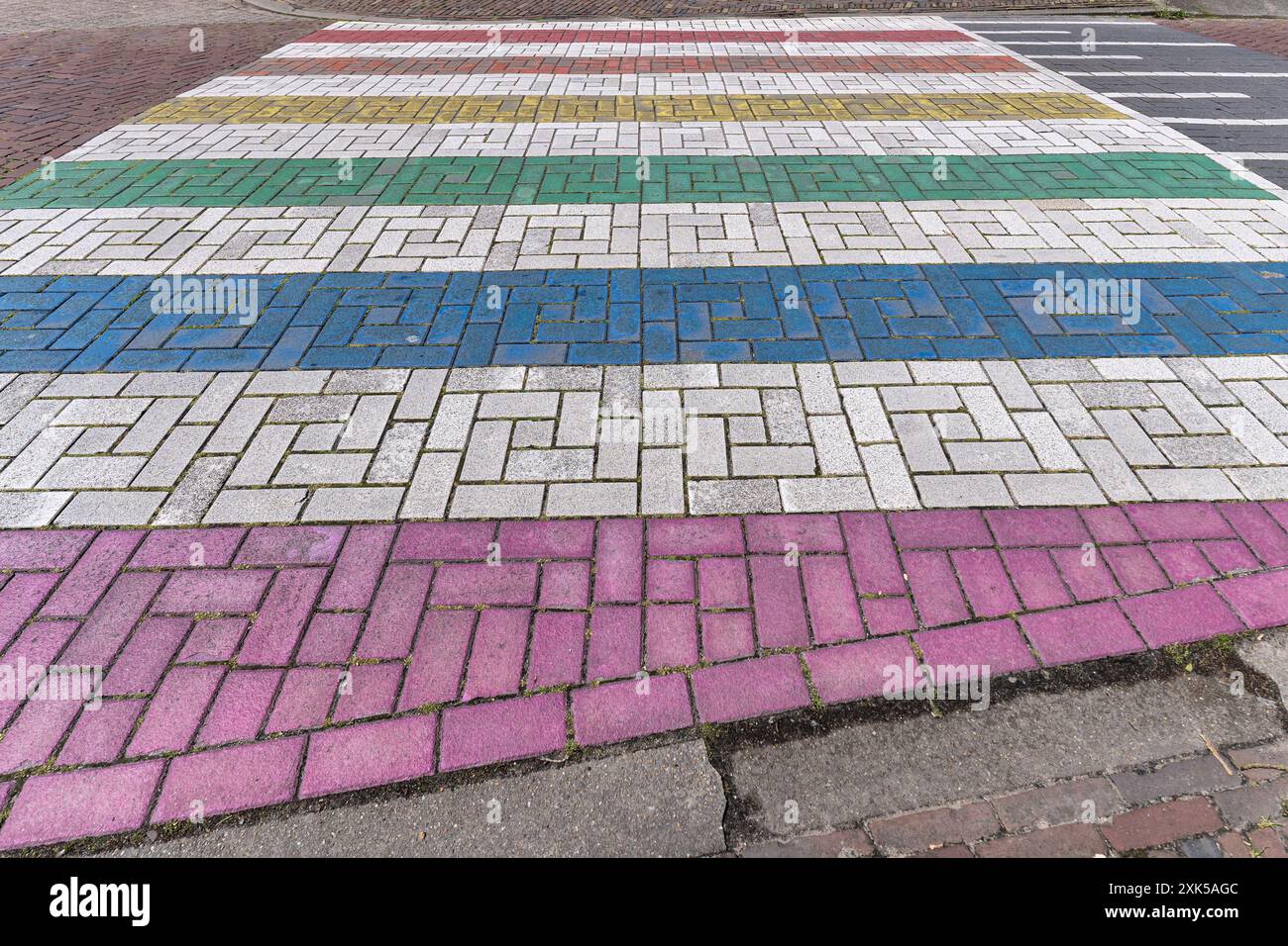 Colourful zebra crossing hi-res stock photography and images - Alamy