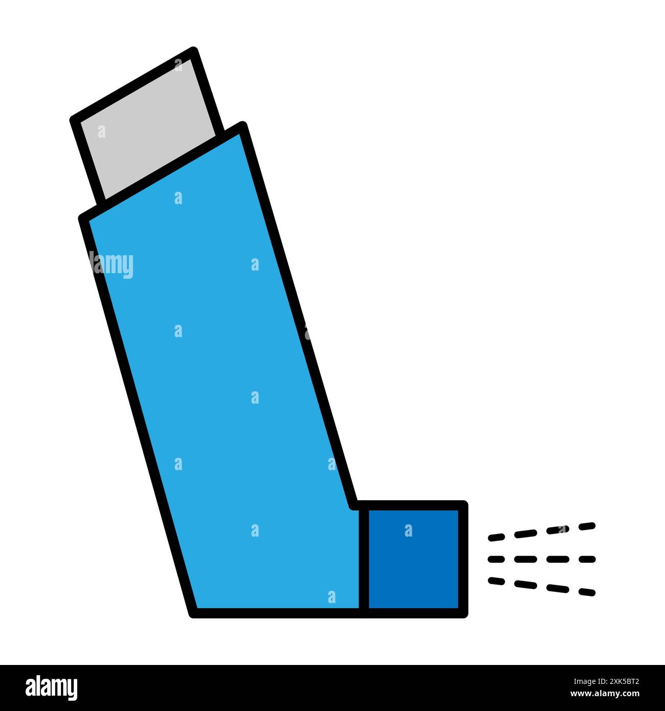 Asthma inhaler design icon, medicine health care sign, graphic vector ...